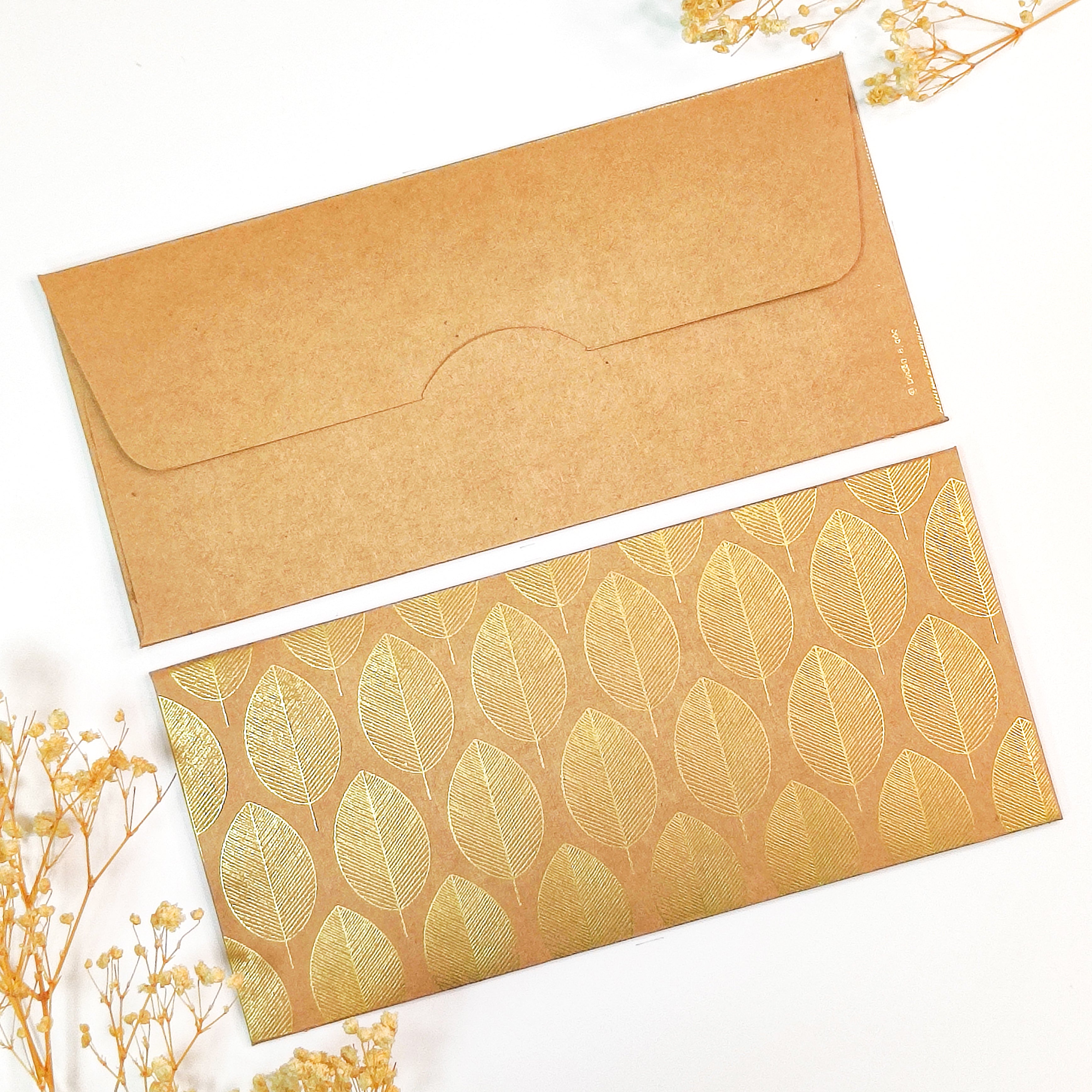 Leaf Pattern ENVELOPE (7.5X3.5 INCHES) – PACLIO-e-OLIO